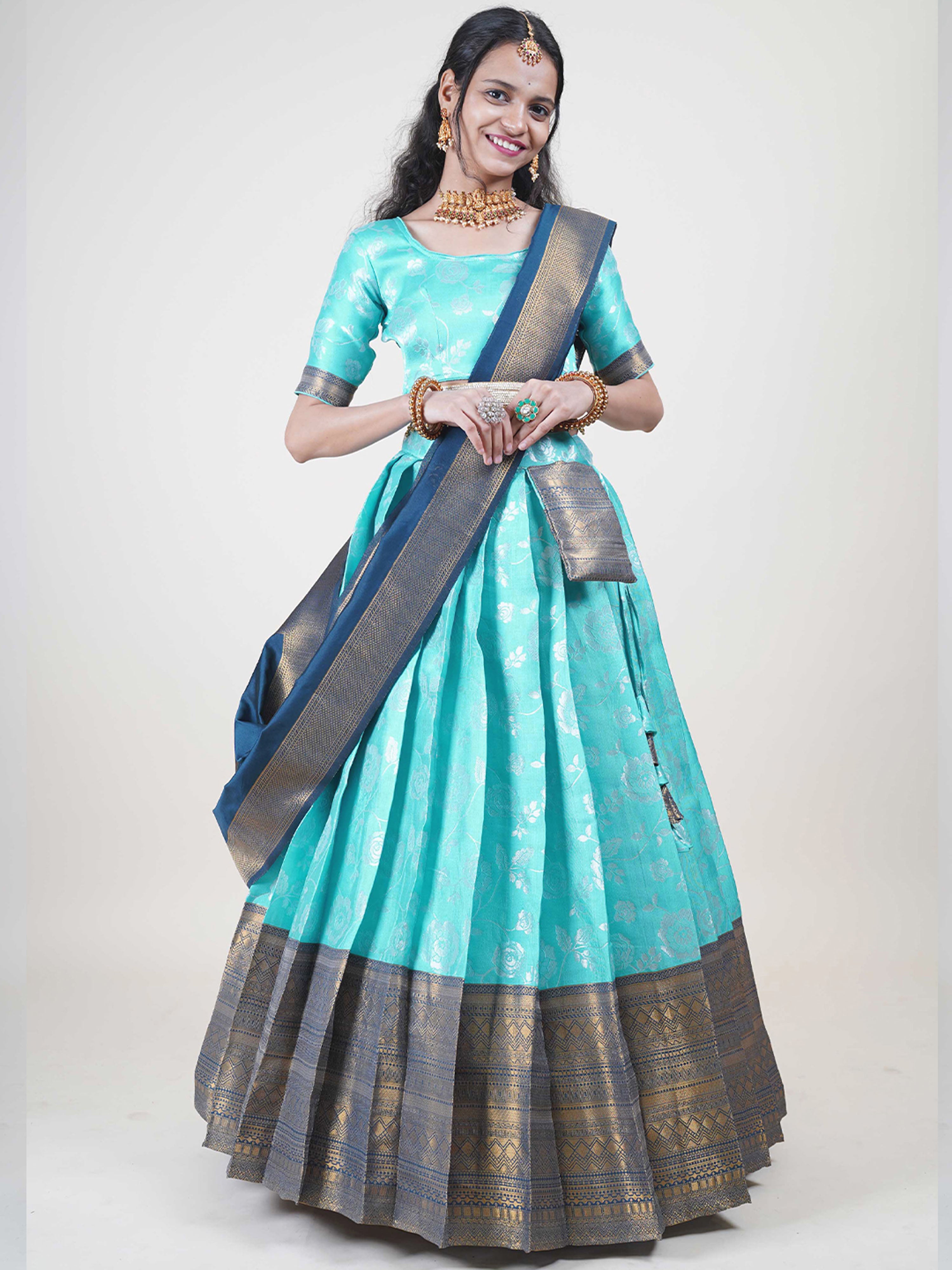 Premium Half Saree – Fabcartz
