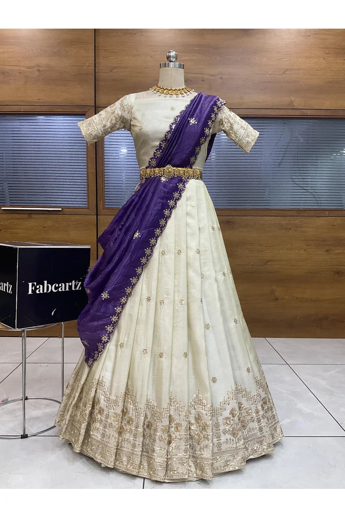 South Indian Festival Traditional Lehenga Choli DekiSuki – Fabcartz